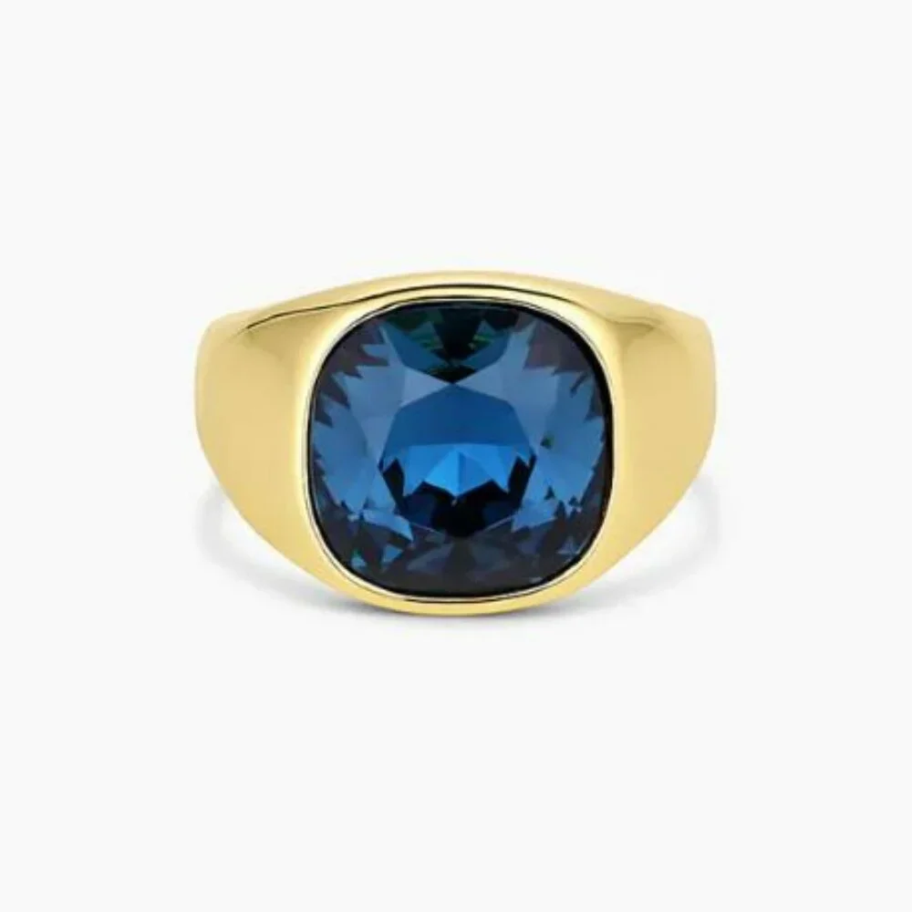 Gorjana | Jewelry | Gorjana Montana Blue Gold Nova Cocktail Ring | Poshmark